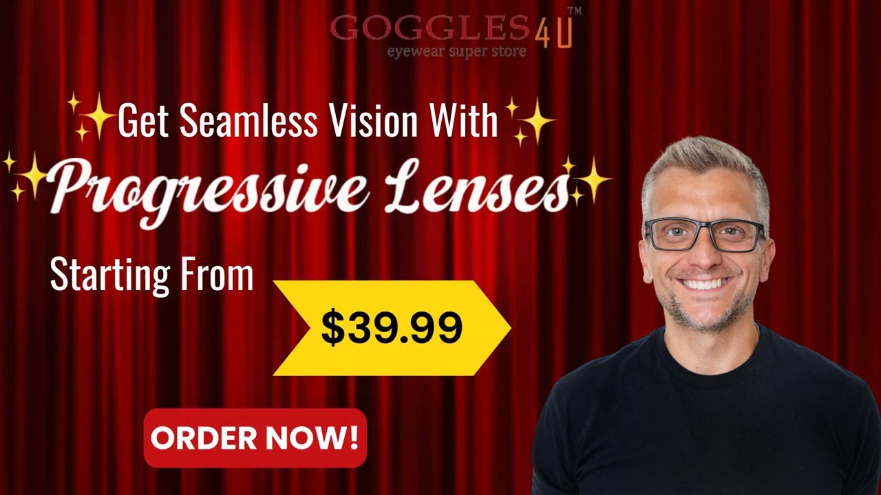 Say Goodbye to Reading Glasses! 👓 Progressive Lenses Starting at $39.99