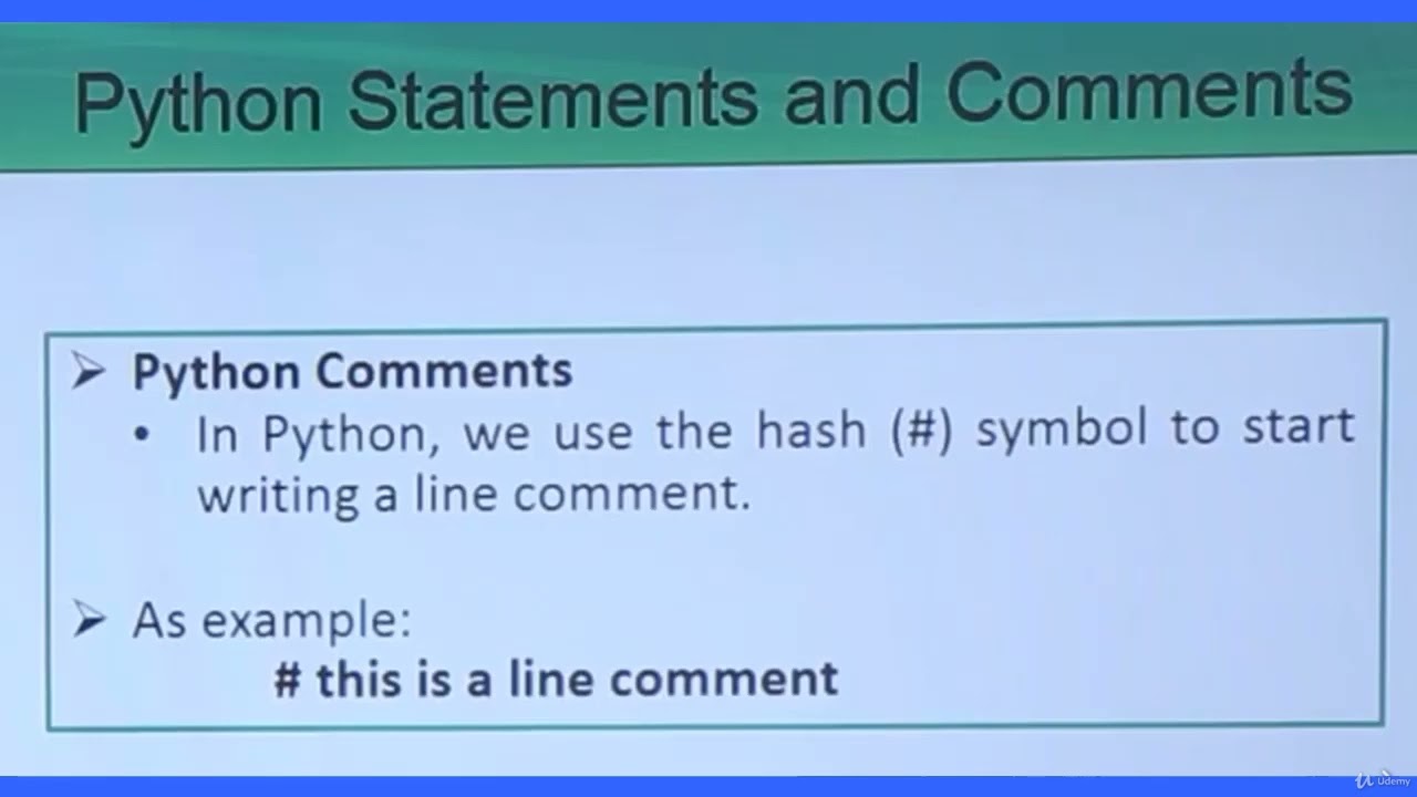 033 Tutorial 32  Python Statements And Comments