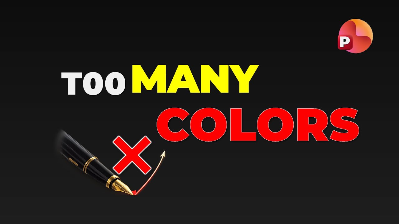 PowerPoint Mistake #7: Too Many Colors