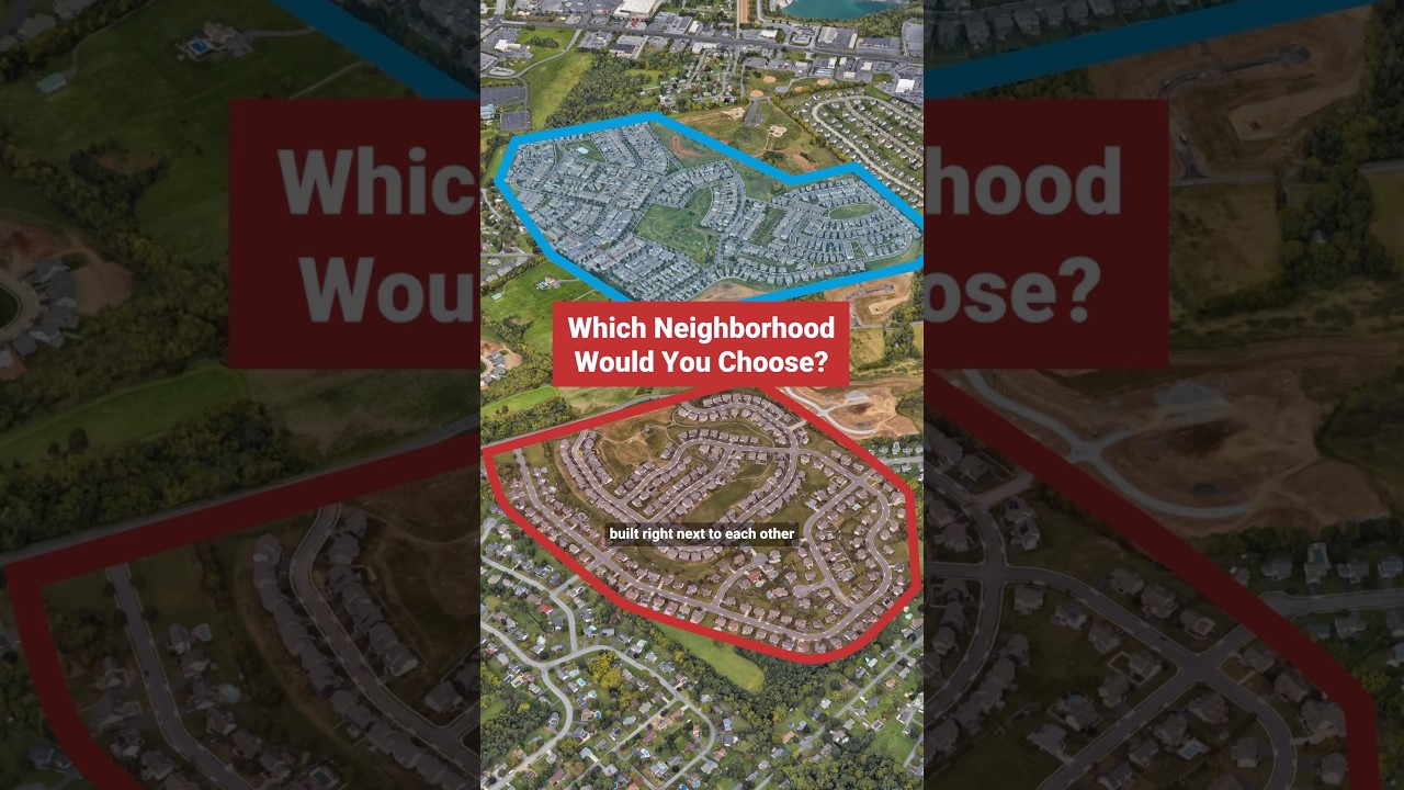 These neighborhoods built right next to each other are so different