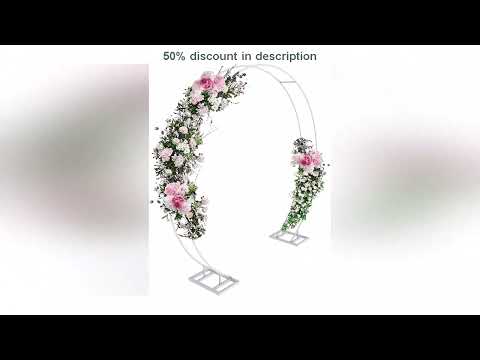 Latest Products You Must Know! Large Round Metal Backdrop Stand Wedding Archway Garden Arch Stee
