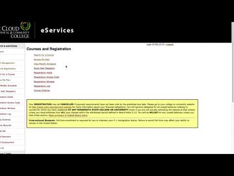 SCTCC how-to on how to access eServices