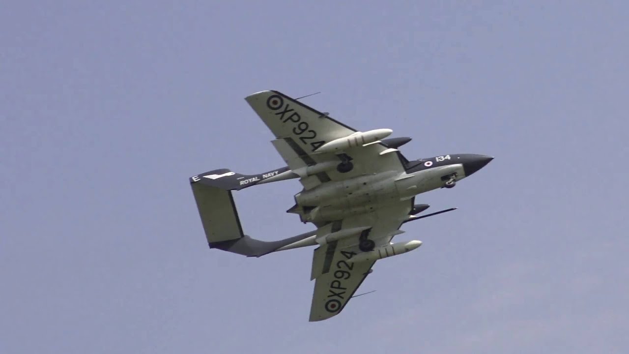 de Havilland Sea Vixen - Shuttleworth 'Fly Navy' Airshow 2016