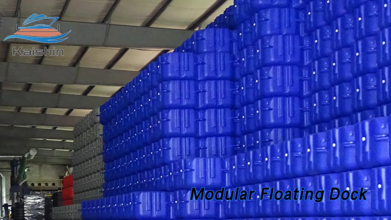 Pontoon Modular Floating Dock Plastic HDPE Easy Assemble Pollution Resistant