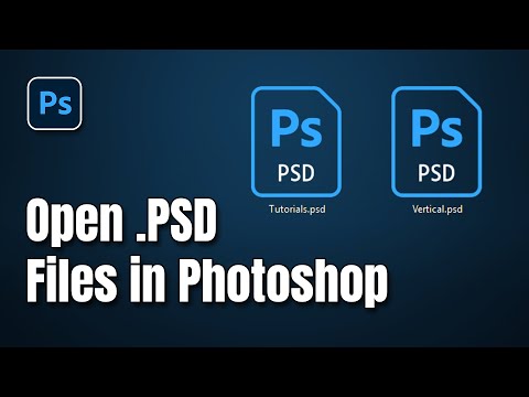 How to Open a PSD file in Photoshop | Open downloaded PSD file in Photoshop