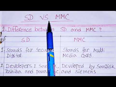 Secure digital vs multimedia card|SD card vs MMC in hindi|difference between SD card and MMC.