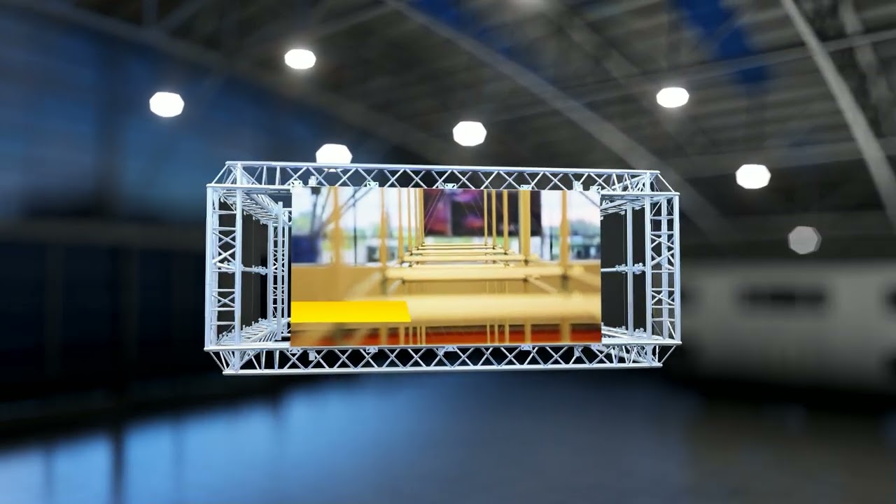 NEO Wave. LED Screen Suspension for exhibition. - NEO Exhibition Stands