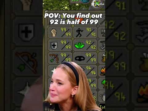 The pain when you first realized 92 is half of 99 #runescape #osrs #oldschoolrunescape