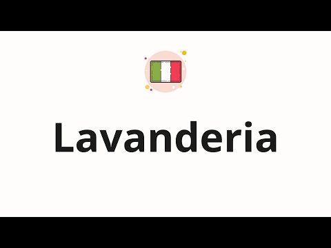 How to pronounce Lavanderia