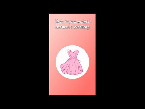 How to pronounce Women’s clothing - #shorts