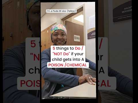 Doctor shares #firstaid for accidental exposure to poisons