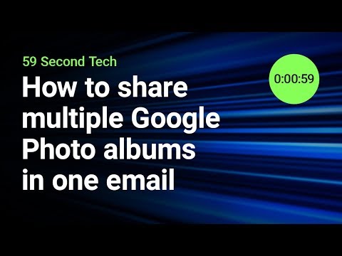 How to share multiple Google Photo albums in one email