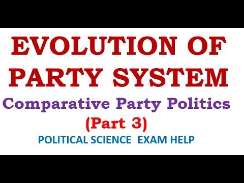 EVOLUTION OF PARTY SYSTEM : A COMPARATIVE PERSPECTIVE Video Lecture ...
