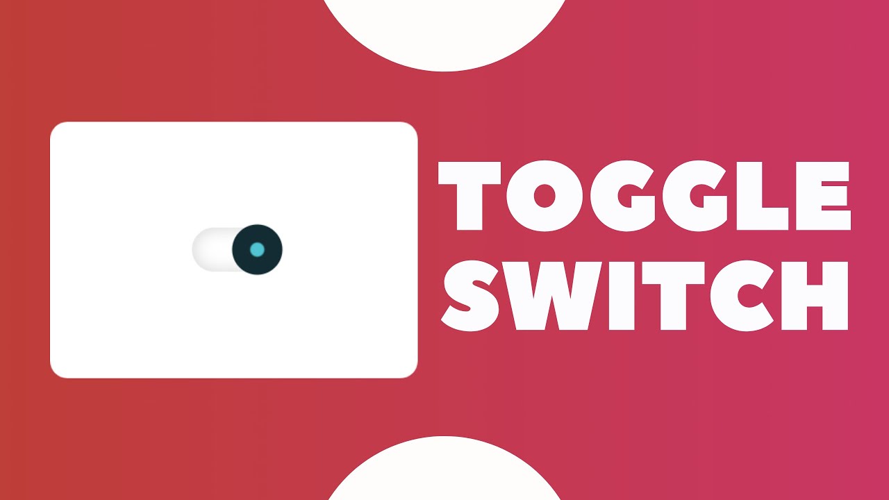 CSS Only Toggle Switch (Custom Checkbox) || HTML CSS
