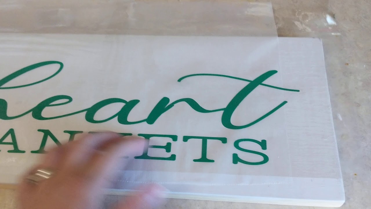 Parchment paper trick with adhesive vinyl!