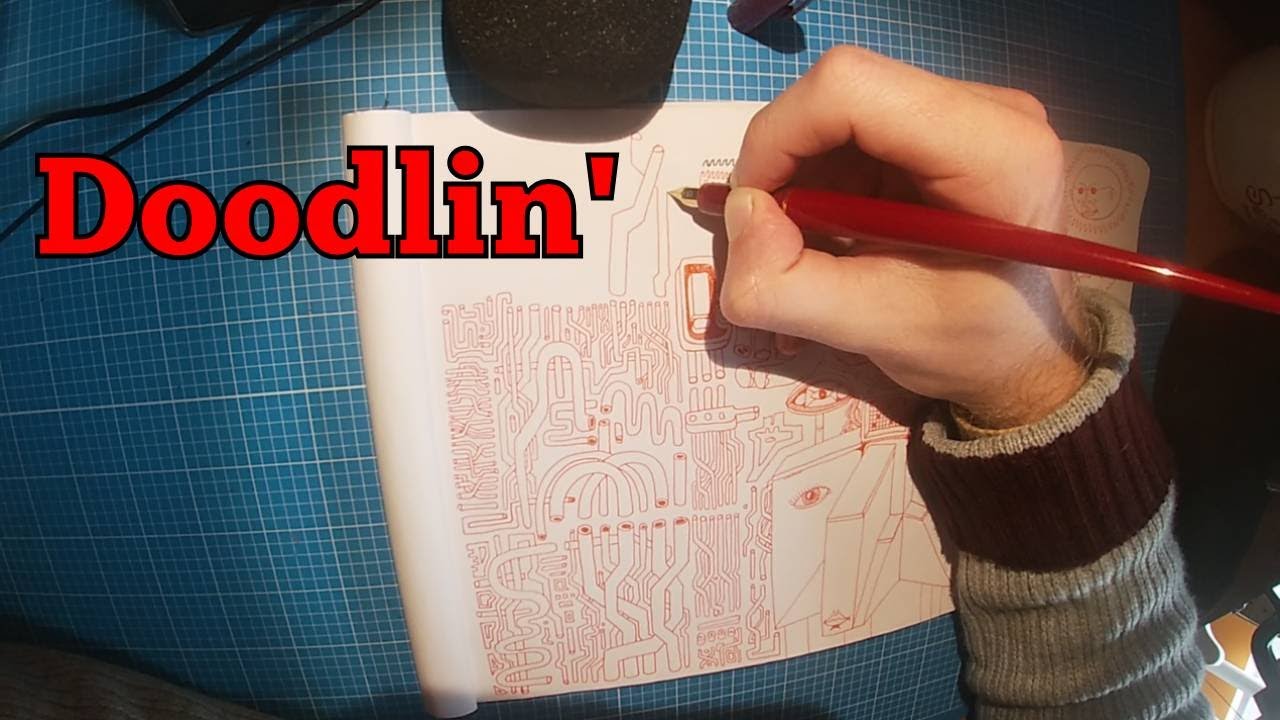 ASMR - New Red Fountain Pen Part 2 - Scratchy Pen Sounds and Whispering