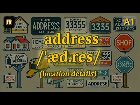 [n] Address meaning (location details) with 5 examples