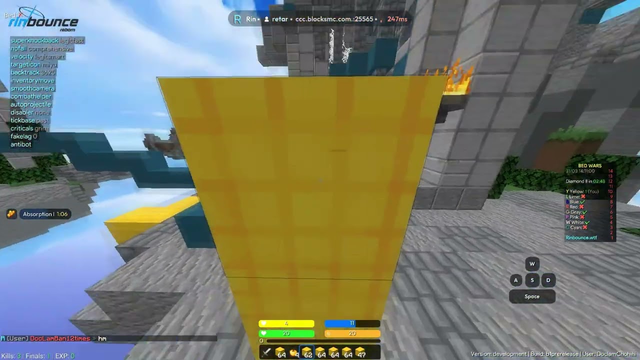Andromeda bridge in blocksmc 2