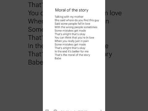 Moral of the story by Ashe #song #music #lyrics #edit #liyrics
