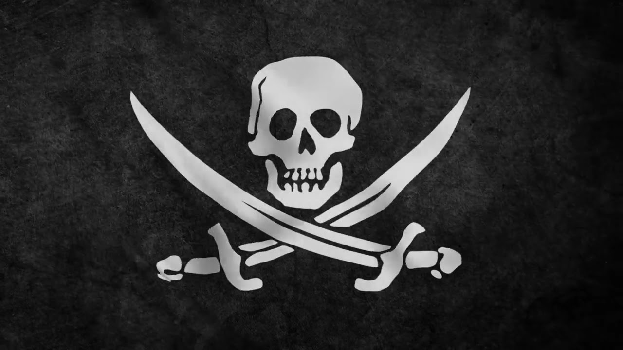 Pirate Flag (Jolly Roger) HD TV screensaver