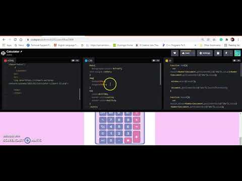 How to make a calculator using codepen.io