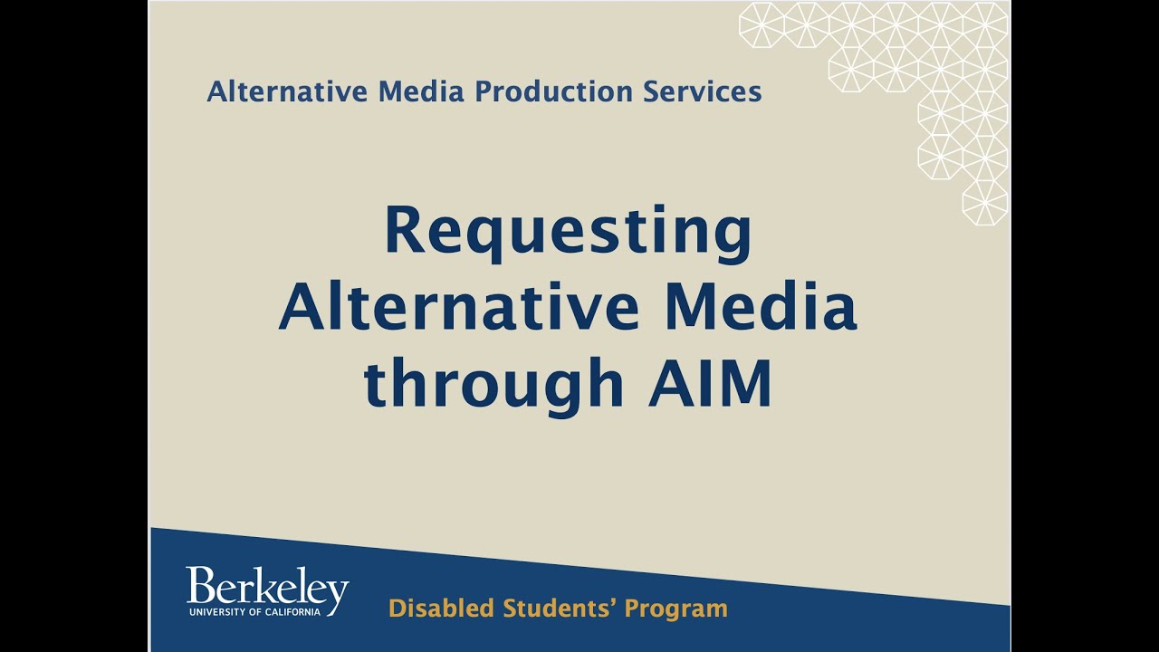 Requesting Alternative Media through AIM
