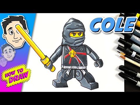 How to Draw Cole from Ninjago Step by Step – I'm Youtuber – Follow my ...