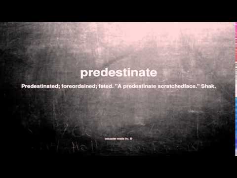 What does predestinate mean