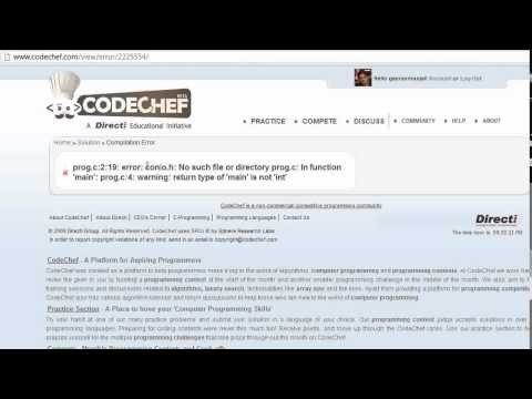 CodeChef Tutorial Submitting a problem in C language on CodeChef