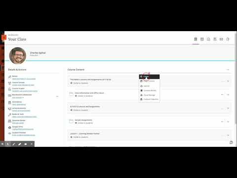 How to Set Up a Weekly Module in Blackboard