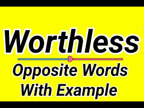 Worthless opposite word in english | Worthless opposite in Hindi | Worthless ka opposite word