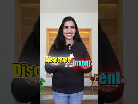Difference Between ‘Discover’ and ‘Invent’ | Vocabulary #shorts