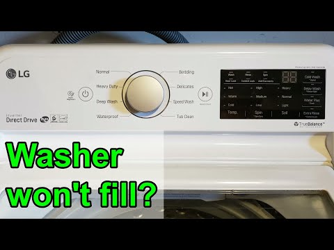 LG washer won't fill with water: Code 'IE'