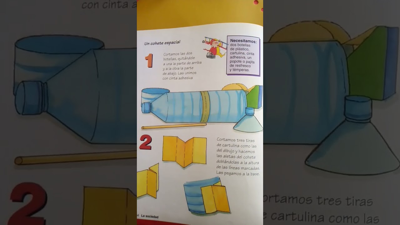 Cohete con botellas #manualidades #manualidadesparaniños #manualidadesútiles #materialreciclado