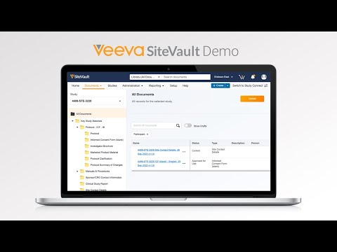 Veeva SiteVault eRegulatory Demo