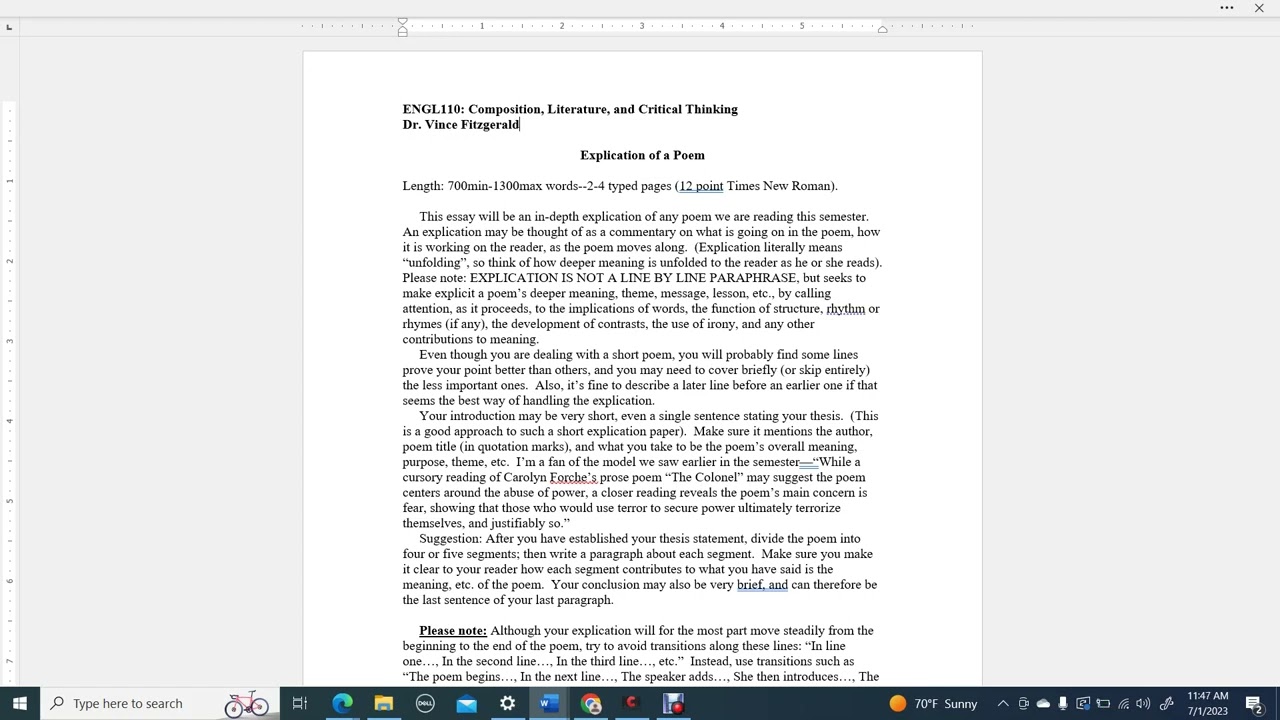 Instructions for Essay #3