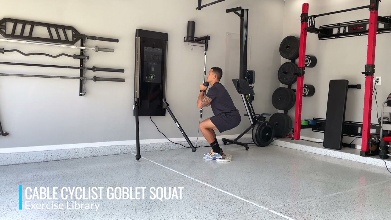 Cable Cyclist Goblet Squat
