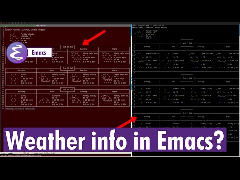 Showing weather info in Emacs?