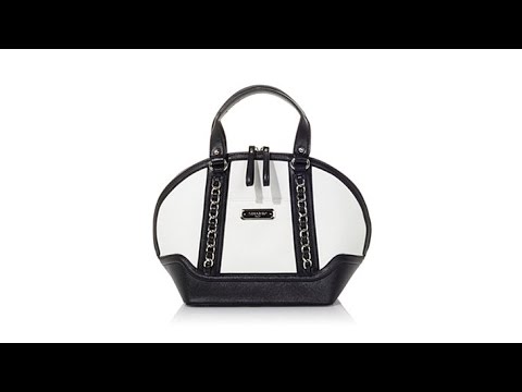 Sharif Leather Colorblock Chain Dome Satchel Set