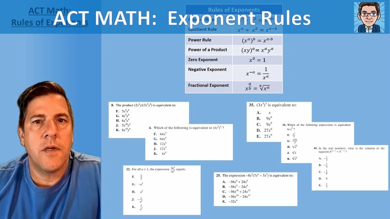 ACT Math: Exponent Rules