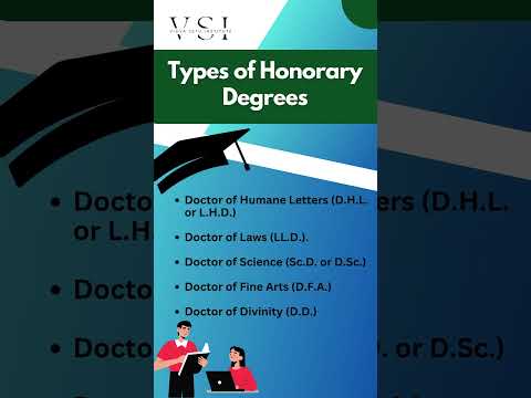 What is an Honorary Ph.D.? #honorarydoctorate #phd