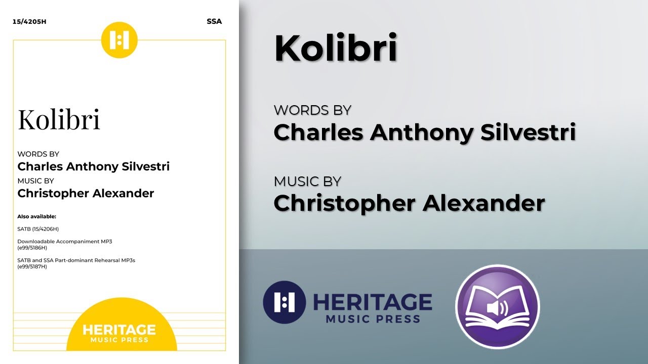 Kolibri (SSA) | Christopher Alexander and Charles Anthony Silvestri