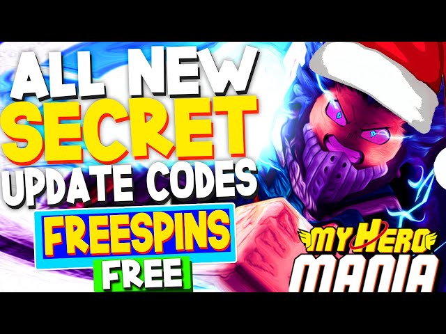 Roblox My Hero Mania codes (January 2023): Free Spins