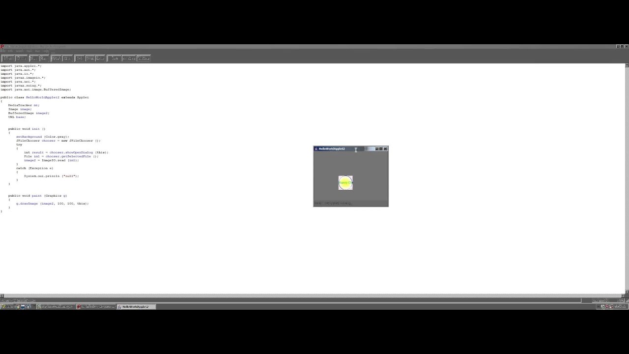 Java Applet Tutorial - Reading File and Displaying Image