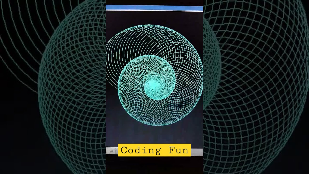 Create amazing art using Python | Coding for beginners | Python for beginners #shorts #pythonshorts