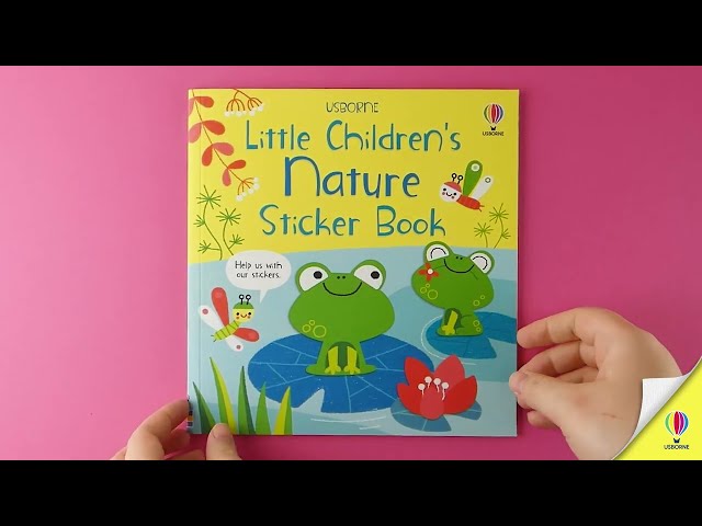 Little Children's Nature Sticker Book | Usborne | Be Curious