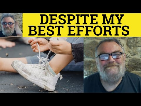 🔵 Best Efforts Meaning - Despite My Best Efforts Examples - Despite His Best Efforts Definition