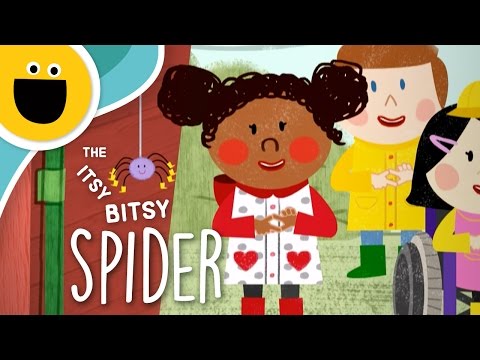 The Itsy Bitsy Spider / La AraƱa PequeƱita | Nursery Rhyme Remix (Sesame Studios)