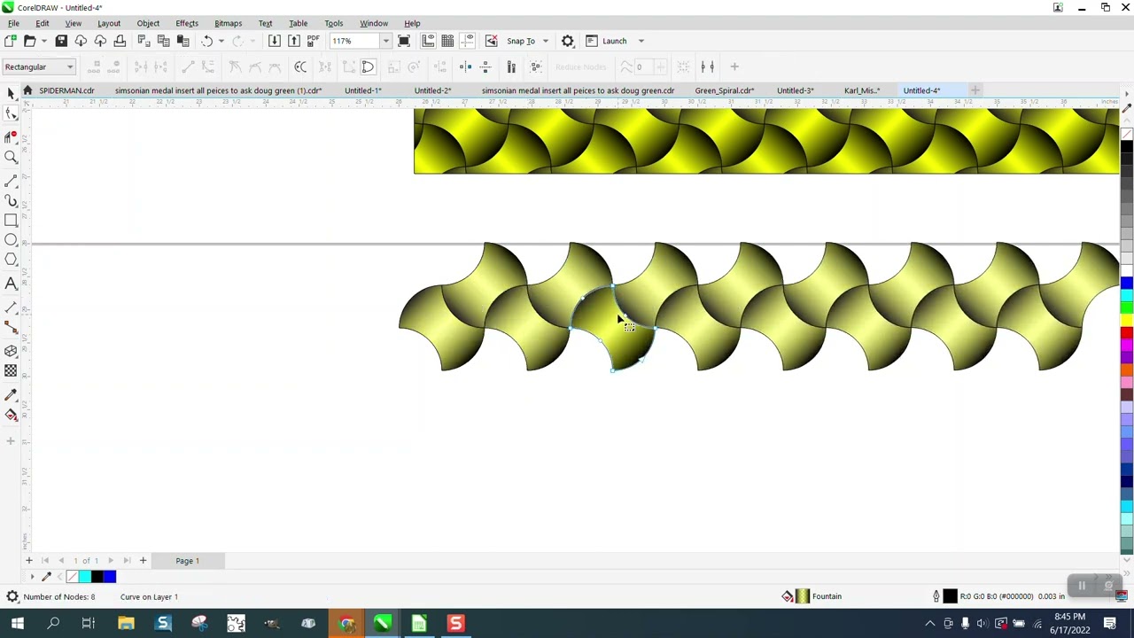 Corel Draw Tips & Tricks Draw this Pattern locking Items Part 2