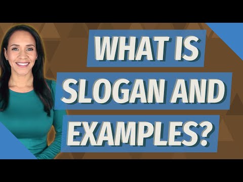 What is slogan and examples?
